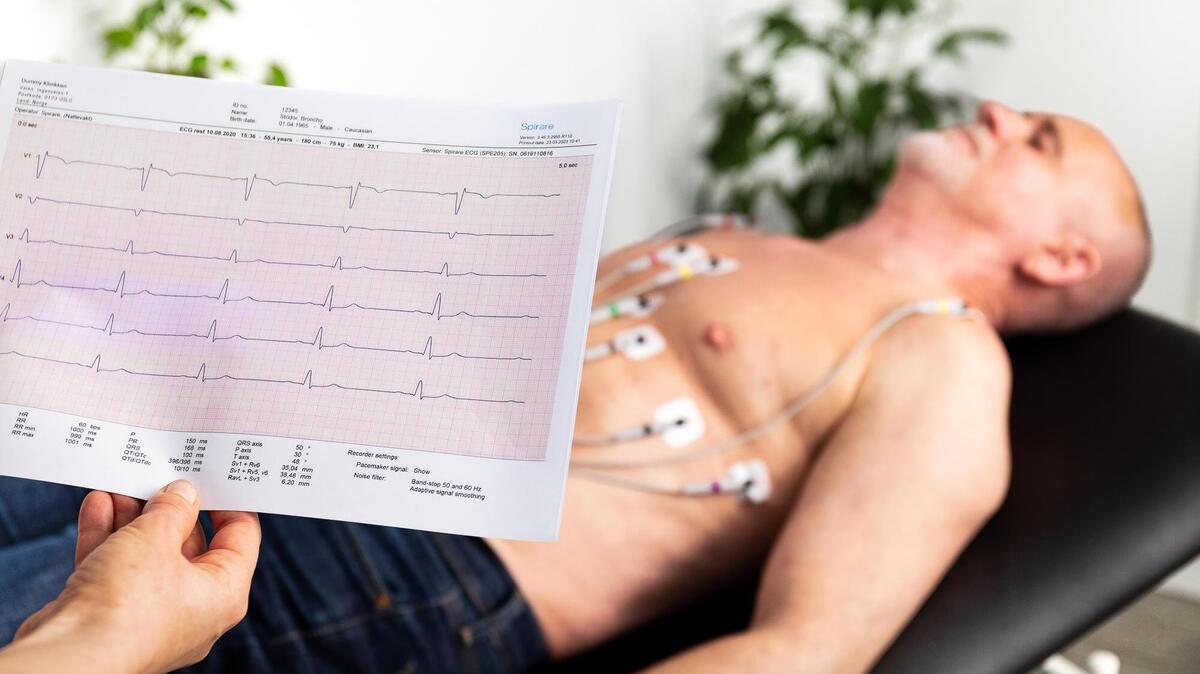 12-avlednings hvile-EKG fra Diagnostica AS - Spirare